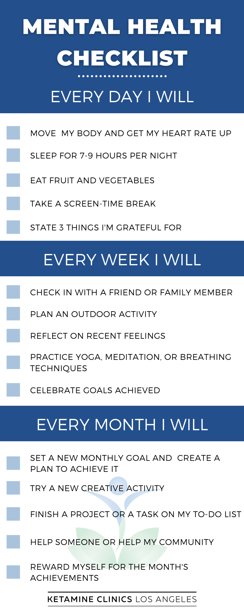 Mental Health Checklist in Times of Crisis